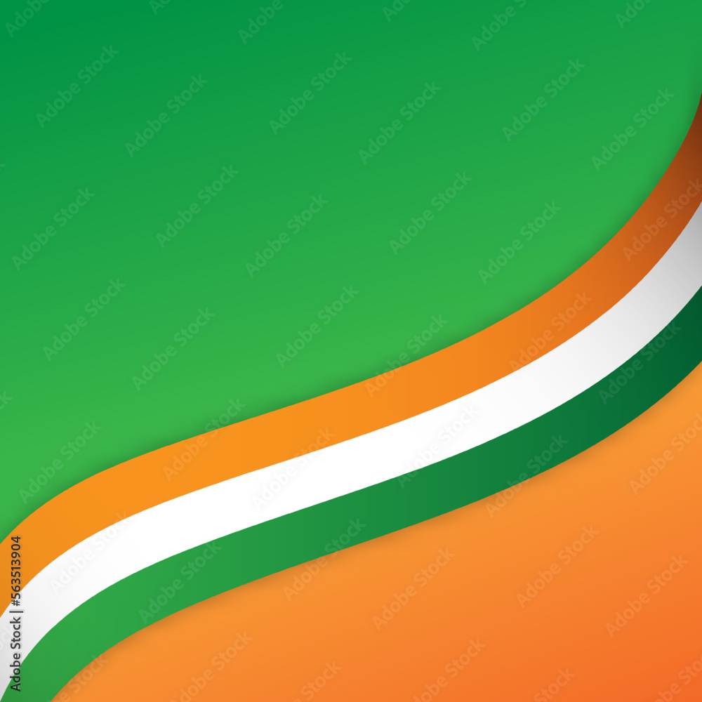 India Happy Independence Day celebration card with Indian national ...