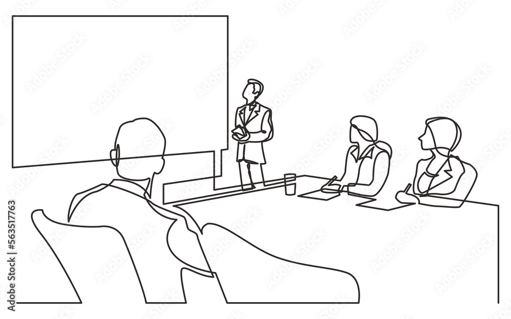 continuous line drawing vector illustration with FULLY EDITABLE STROKE ...