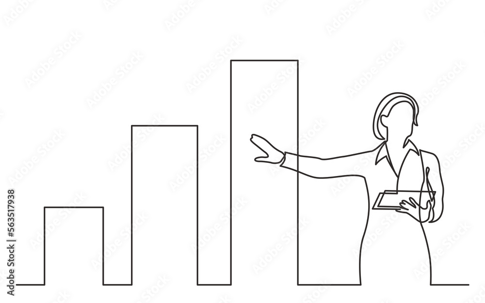 continuous line drawing vector illustration with FULLY EDITABLE STROKE ...