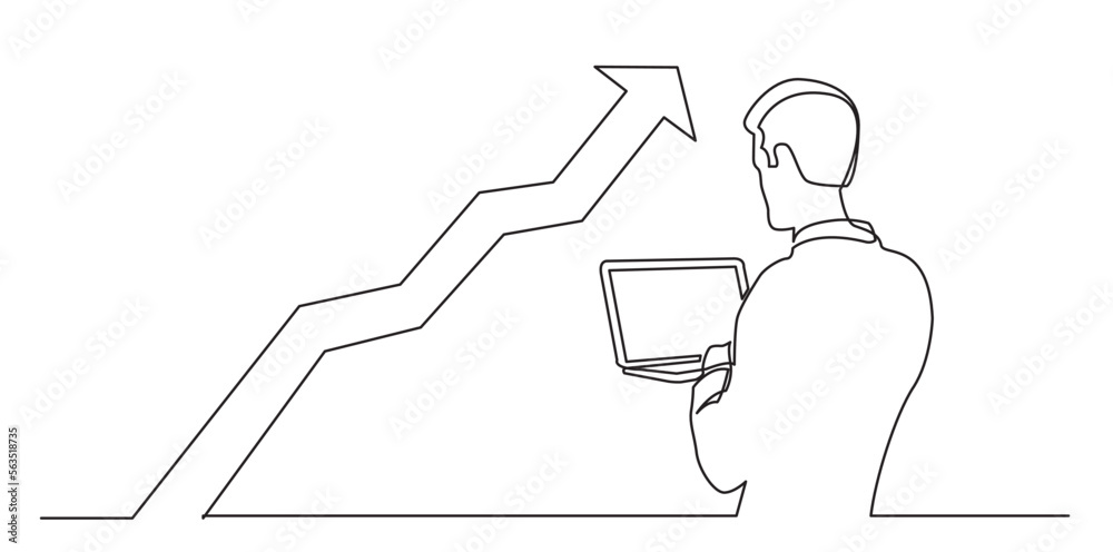 continuous line drawing vector illustration with FULLY EDITABLE STROKE ...