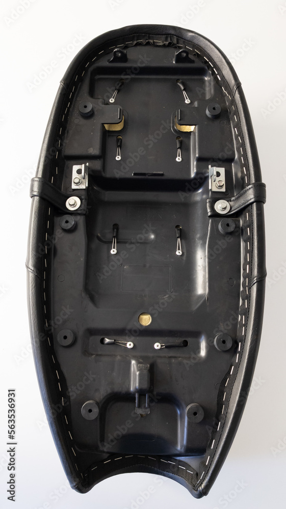 behind motorcycle rear saddle back view seat classic motorcycle seen ...