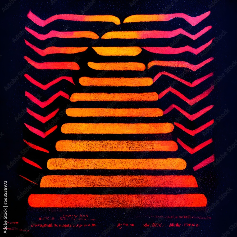 Coatl asymmetrical type texture neon caverns multiverse of space and ...