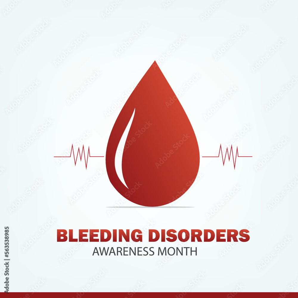 Vector Illustration of Bleeding Disorders Awareness Month. Simple and ...