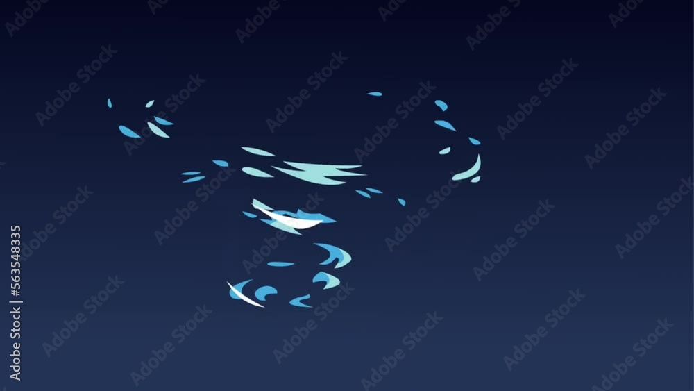 abstract cyclone effect background and 2d animation, typhoon vídeo de ...