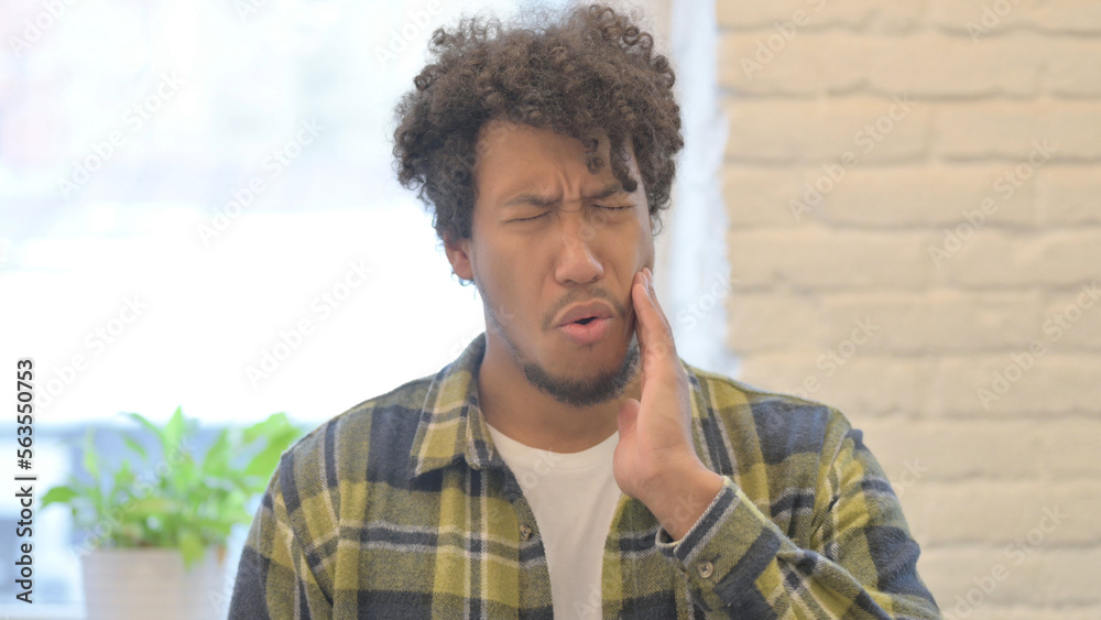 African Man having Toothache, Tooth Infection Stock Photo | Adobe Stock