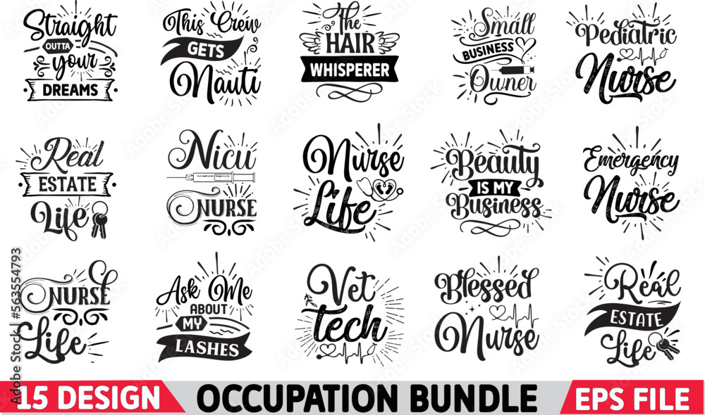 Occupation Svg Bundle, Career svg bundle, Funny career svg bundle ...