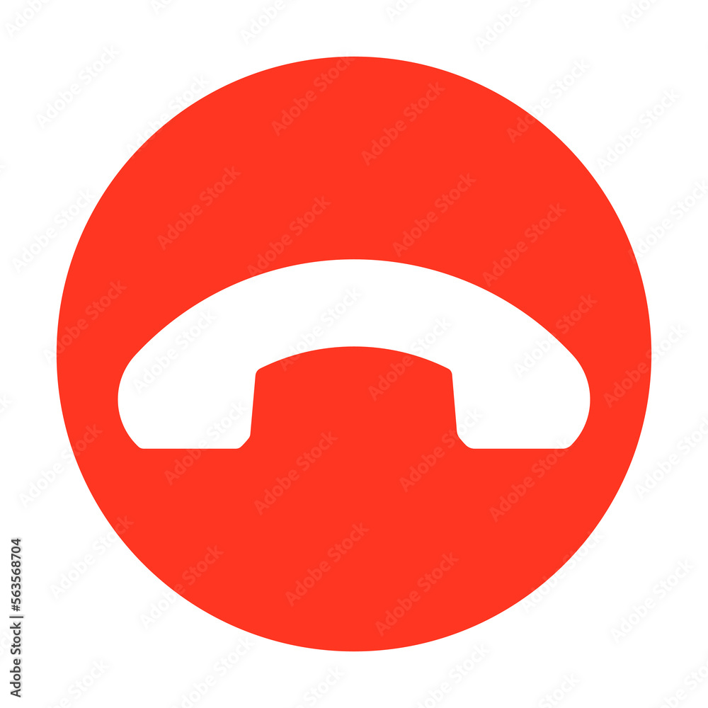 Telephone icon red, telephone icon vector transparent Stock Vector ...