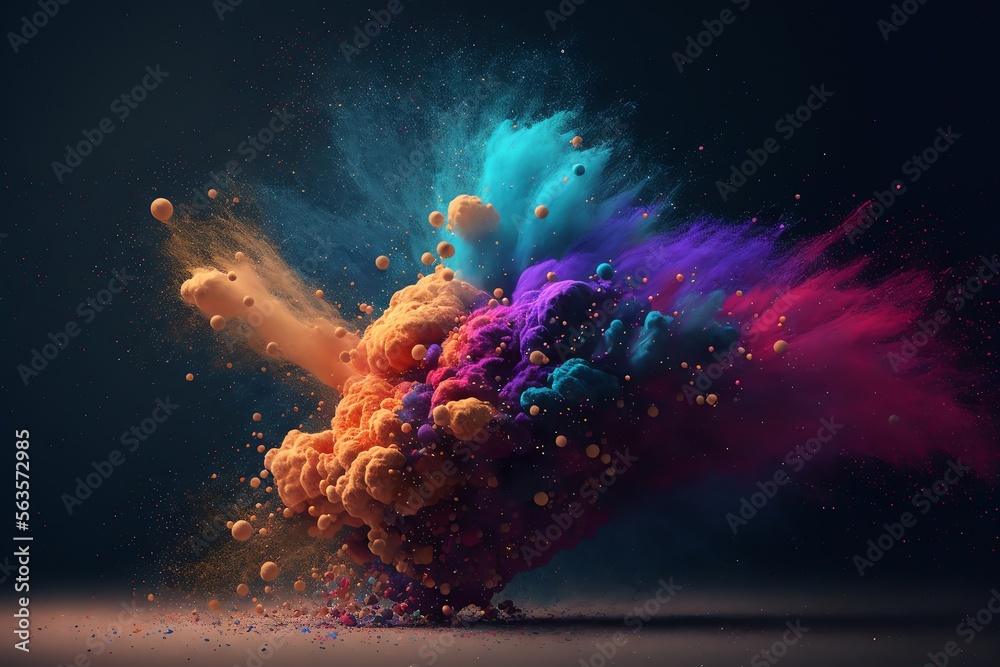Colorful Explosion, generative ai Stock Illustration | Adobe Stock