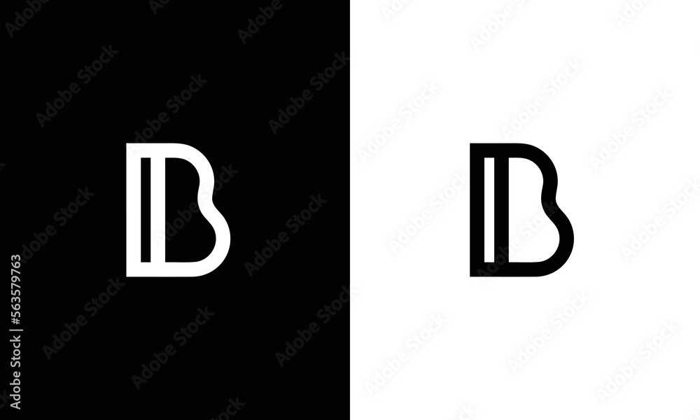IB Logo Creative Template Sign Stock Vector | Adobe Stock