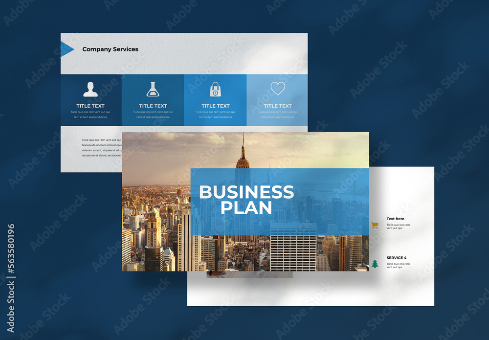 Business Plan Presentation Template Stock Template | Adobe Stock