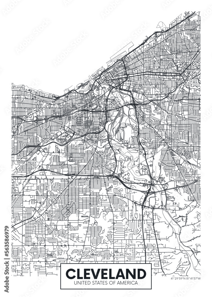 Cleveland City Map Streets