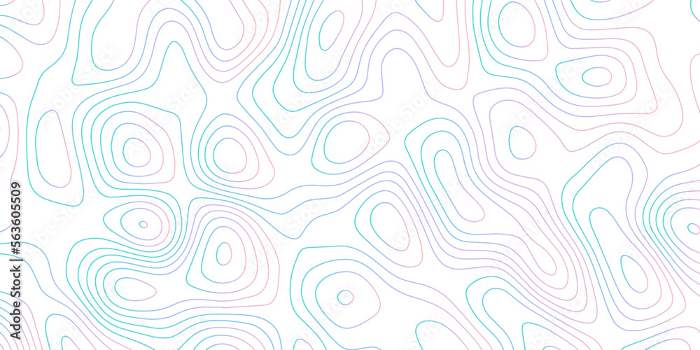 Abstract Topographic map background with wave line. gradient multicolor ...