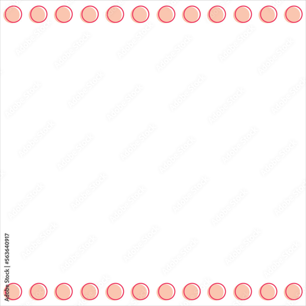 Dotted line border Stock Vector | Adobe Stock