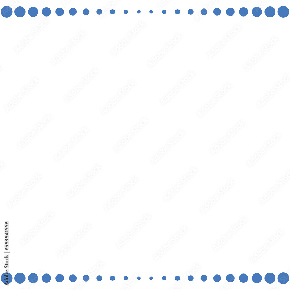 Dotted line border Stock Vector | Adobe Stock