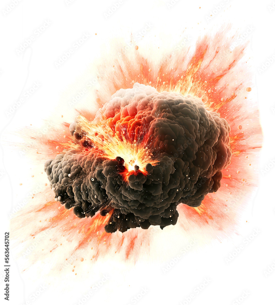 Realistic explosion PNG Stock Illustration | Adobe Stock
