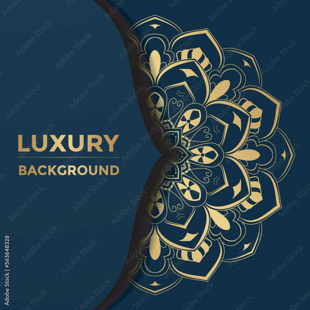 Luxury Mandala Background Design Stock Vector | Adobe Stock