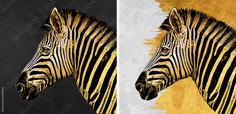 Golden Zebra Animal