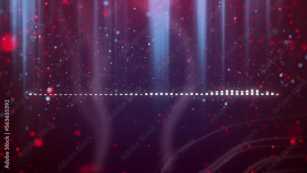 Colorful animation of audio visualizer. Waveform Audio 4k resolution V2 ...