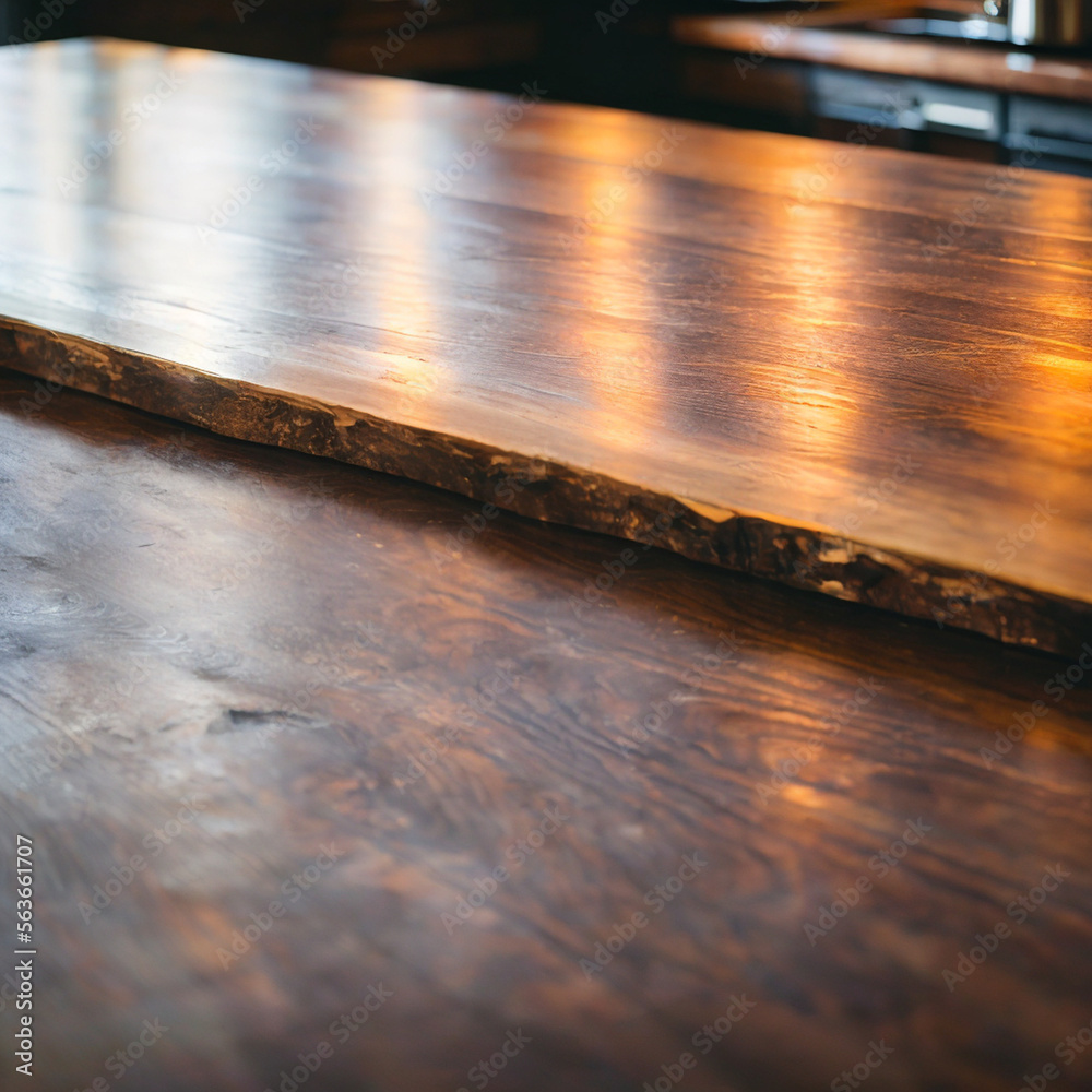 rustic table, blackboard background, best quality, realistic, soft ...