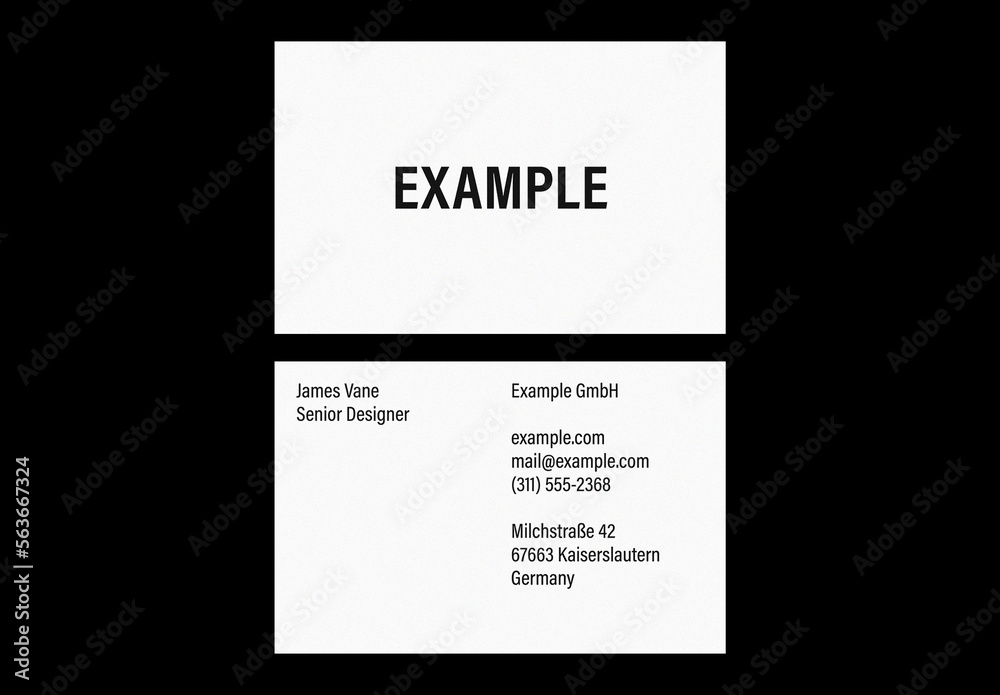 Business Card Layout Stock Template | Adobe Stock