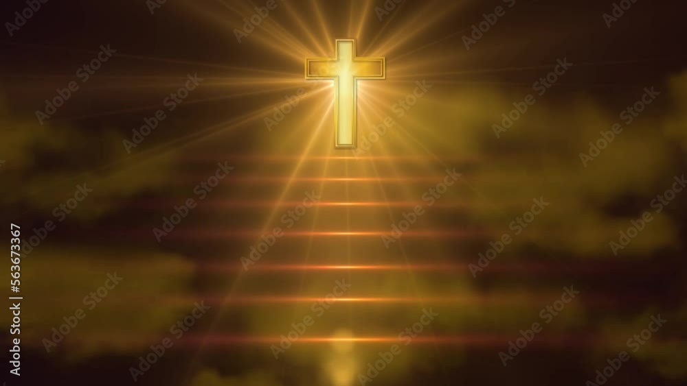 jesus christ symbol stairway to heaven green screen background Stock ...