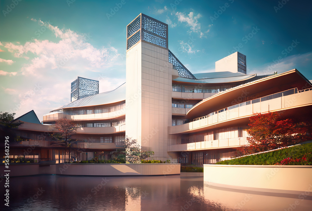 Futuristic architectural science fiction ecologic and ecoernergetic ...