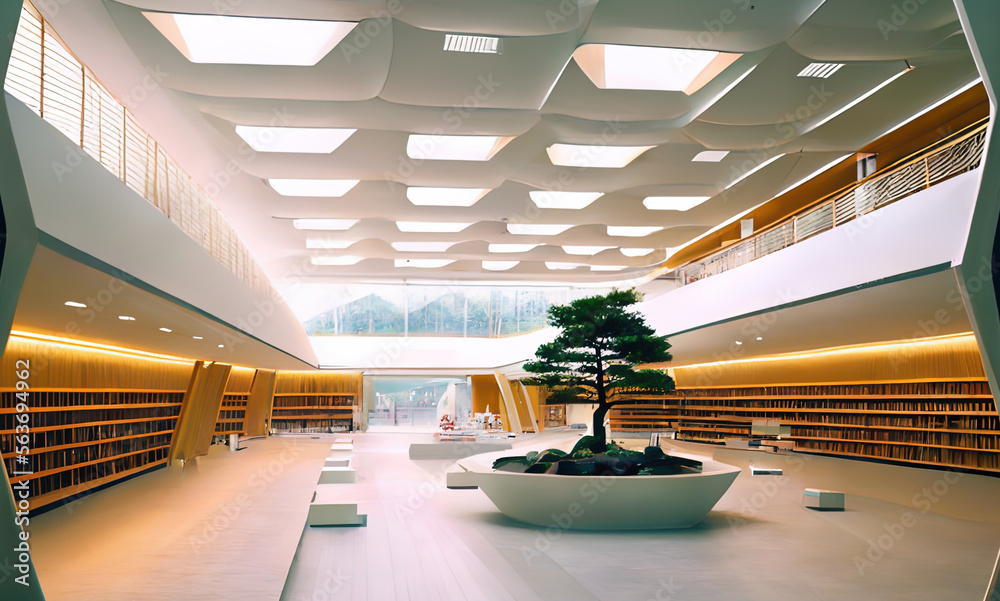 Futuristic and peaceful chinese japanese korean asiatic ecological and ...