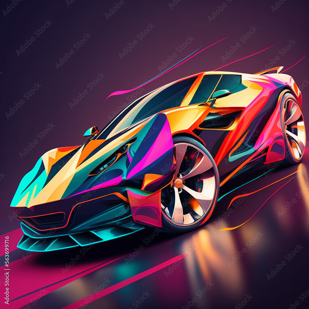 Hyper Realistic Stylized Cool Car Super Resolution with Cinematic Color ...
