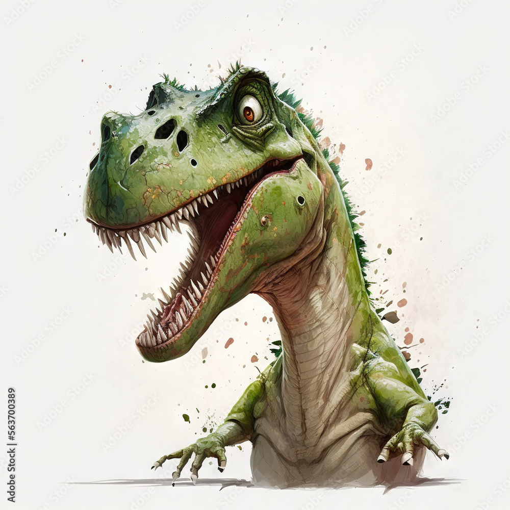 a dinosaur with its mouth open and teeth wide open, with its mouth open ...