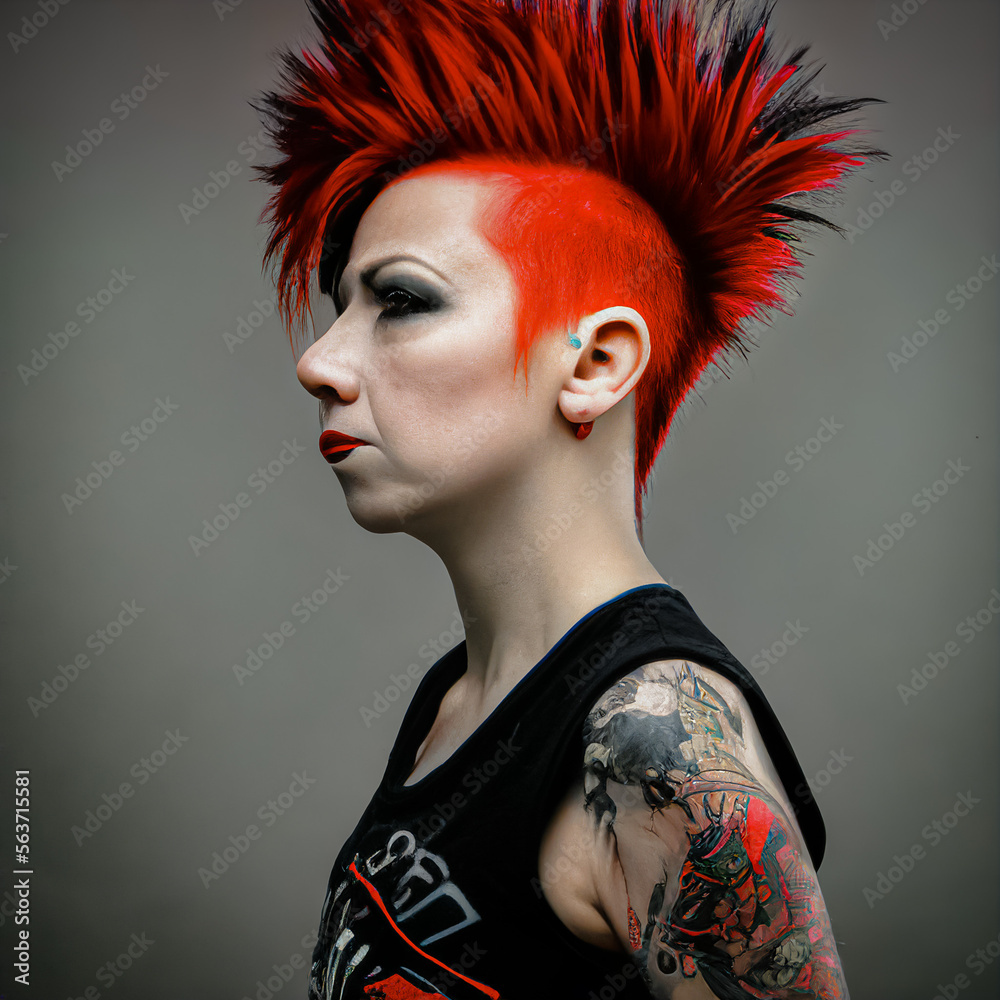 Generative AI, Fierce and Fearless: A Profile of a Tattooed Female Punk ...