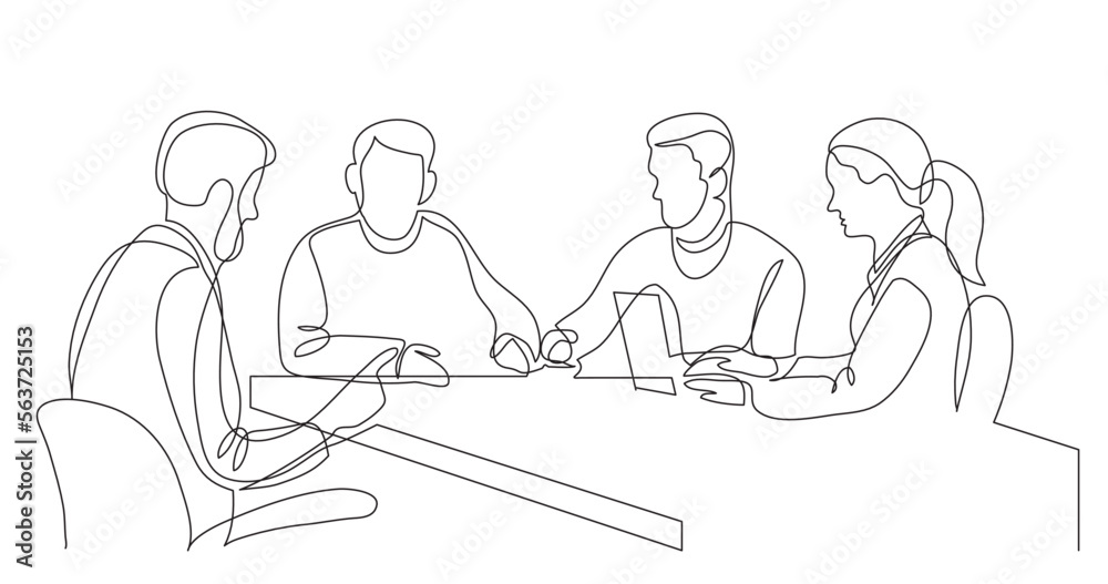 continuous line drawing vector illustration with FULLY EDITABLE STROKE ...