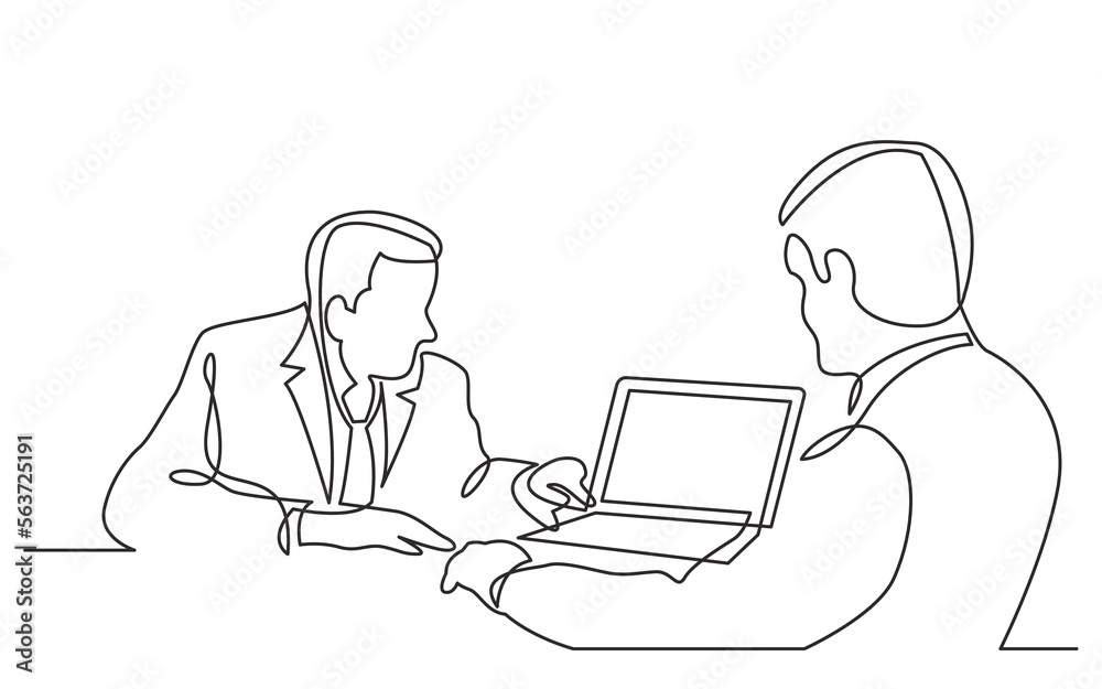 continuous line drawing vector illustration with FULLY EDITABLE STROKE ...