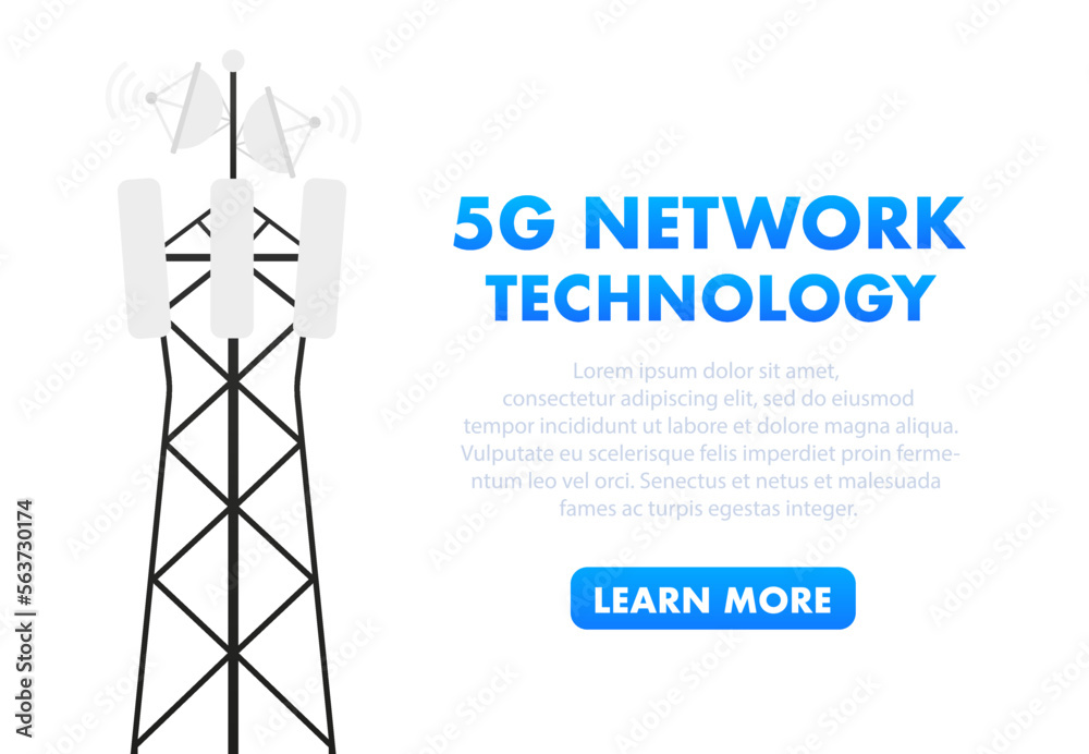 5g network technology. Home network. Business concept. Internet ...
