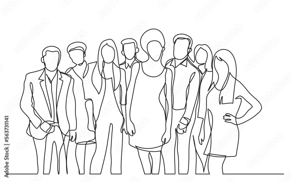 continuous line drawing vector illustration with FULLY EDITABLE STROKE ...