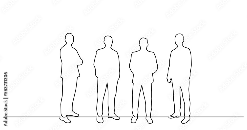 continuous line drawing vector illustration with FULLY EDITABLE STROKE ...