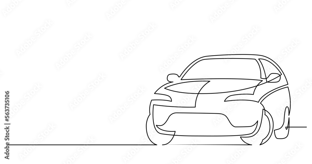 continuous line drawing vector illustration with FULLY EDITABLE STROKE ...