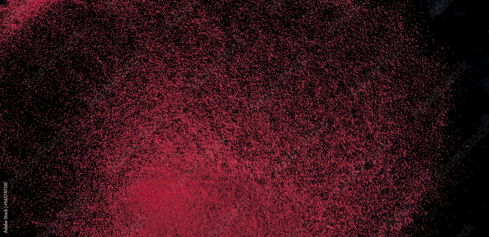 Small size red Sand flying explosion, blood sands grain wave explode ...