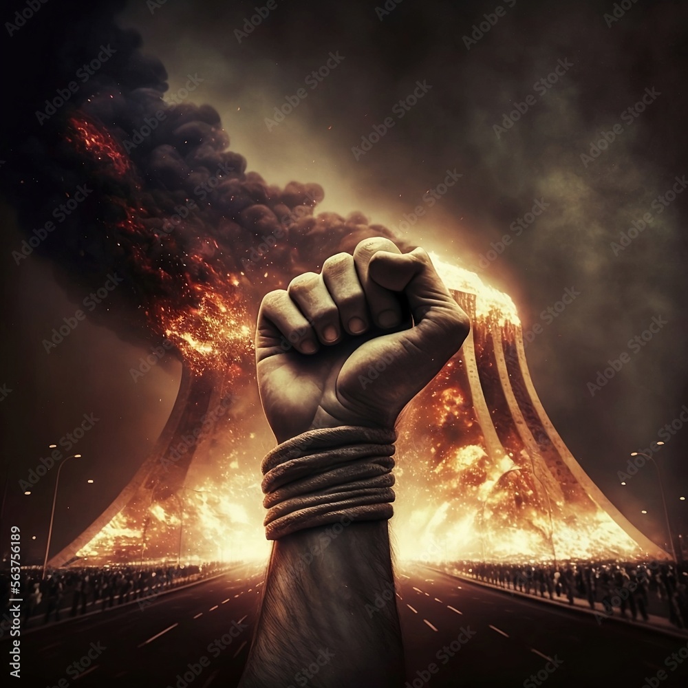 explosion of fire - ai generated Stock Illustration | Adobe Stock