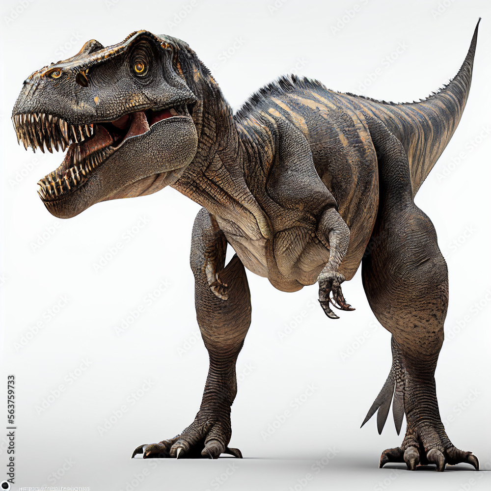Ceratosaurus full body image with white background ultra realistic ...