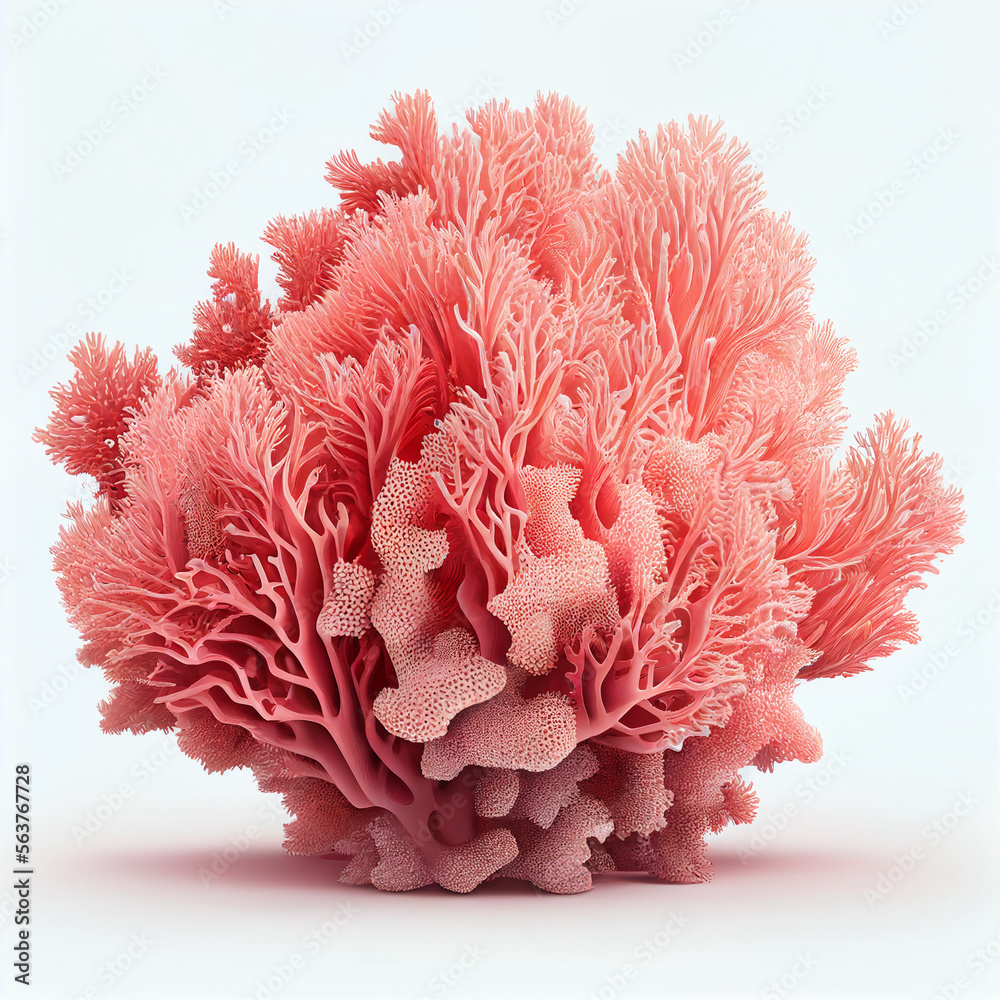 Coral full body image with white background ultra realistic Stock ...