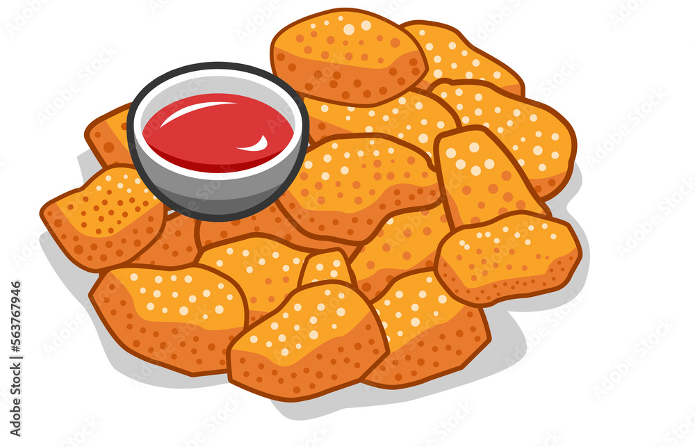 Nugget png graphic clipart design Stock Illustration | Adobe Stock