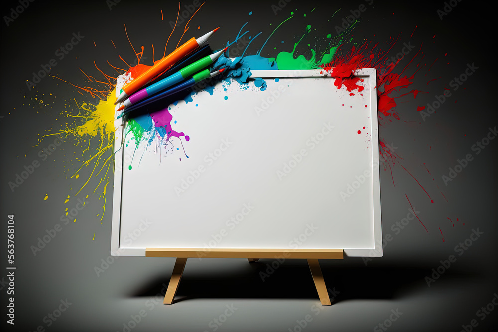 Create a visually stunning webpage or infographic with a blank white ...