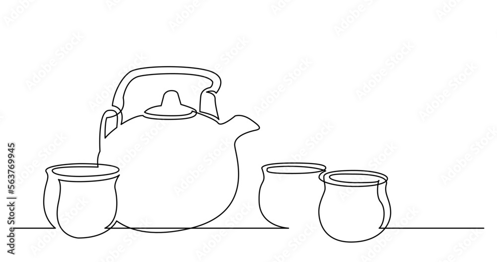 continuous line drawing vector illustration with FULLY EDITABLE STROKE ...