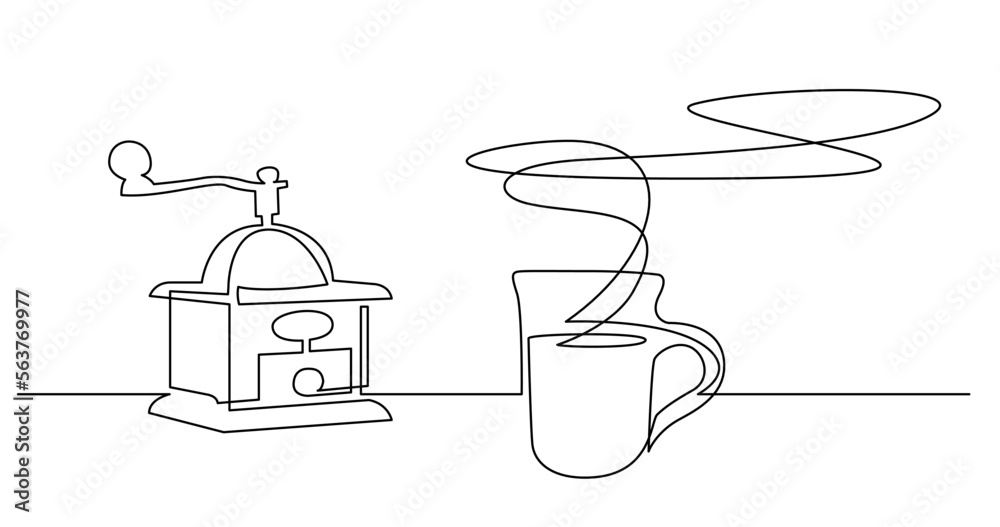 continuous line drawing vector illustration with FULLY EDITABLE STROKE ...