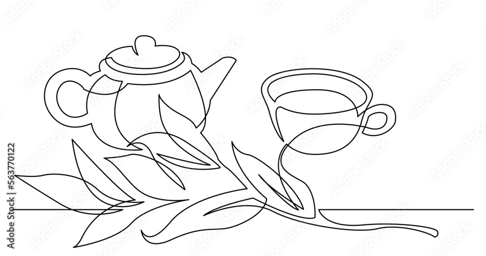 continuous line drawing vector illustration with FULLY EDITABLE STROKE ...
