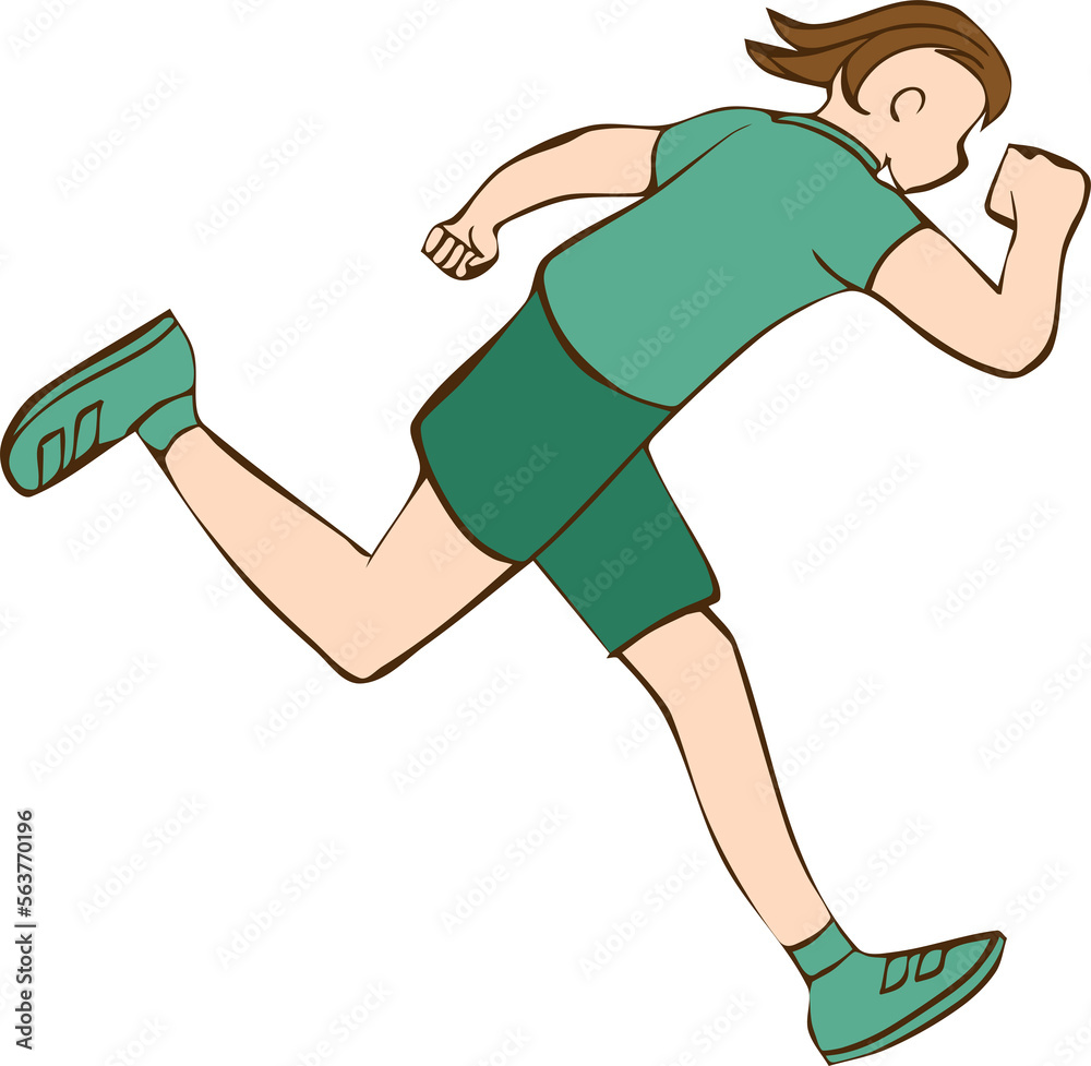 Runner png graphic clipart design Stock Illustration | Adobe Stock