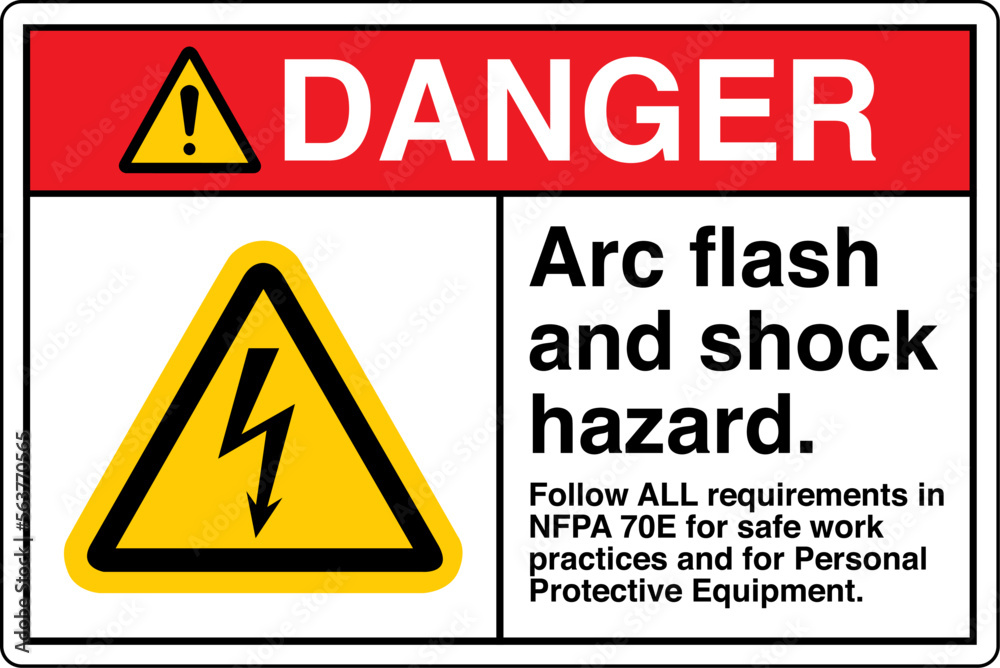 Vetor de Safety Sign Marking Label Symbol Pictogram Standards Danger ...