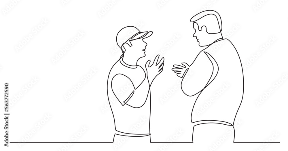 continuous line drawing vector illustration with FULLY EDITABLE STROKE ...