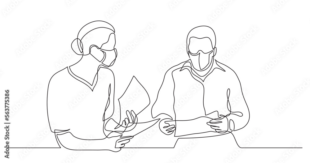 continuous line drawing vector illustration with FULLY EDITABLE STROKE ...