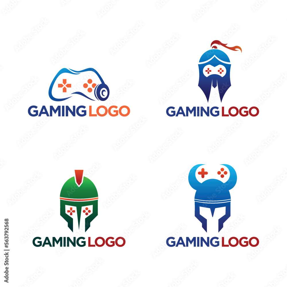 gaming logo design vector, game logo inspiration Stock Vector | Adobe Stock